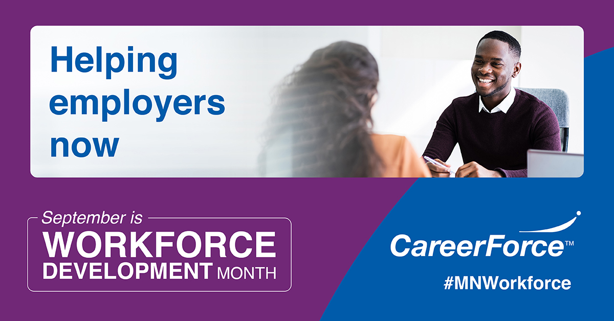Workforce Development Month graphics for LinkedIn | CareerForce